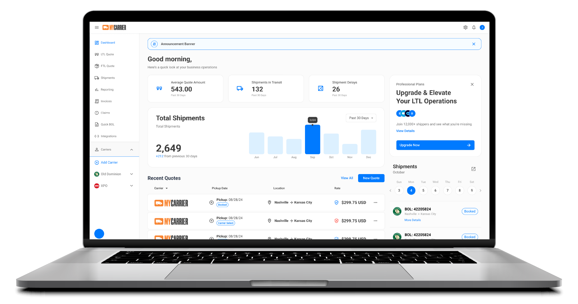 Updates to your MyCarrier account