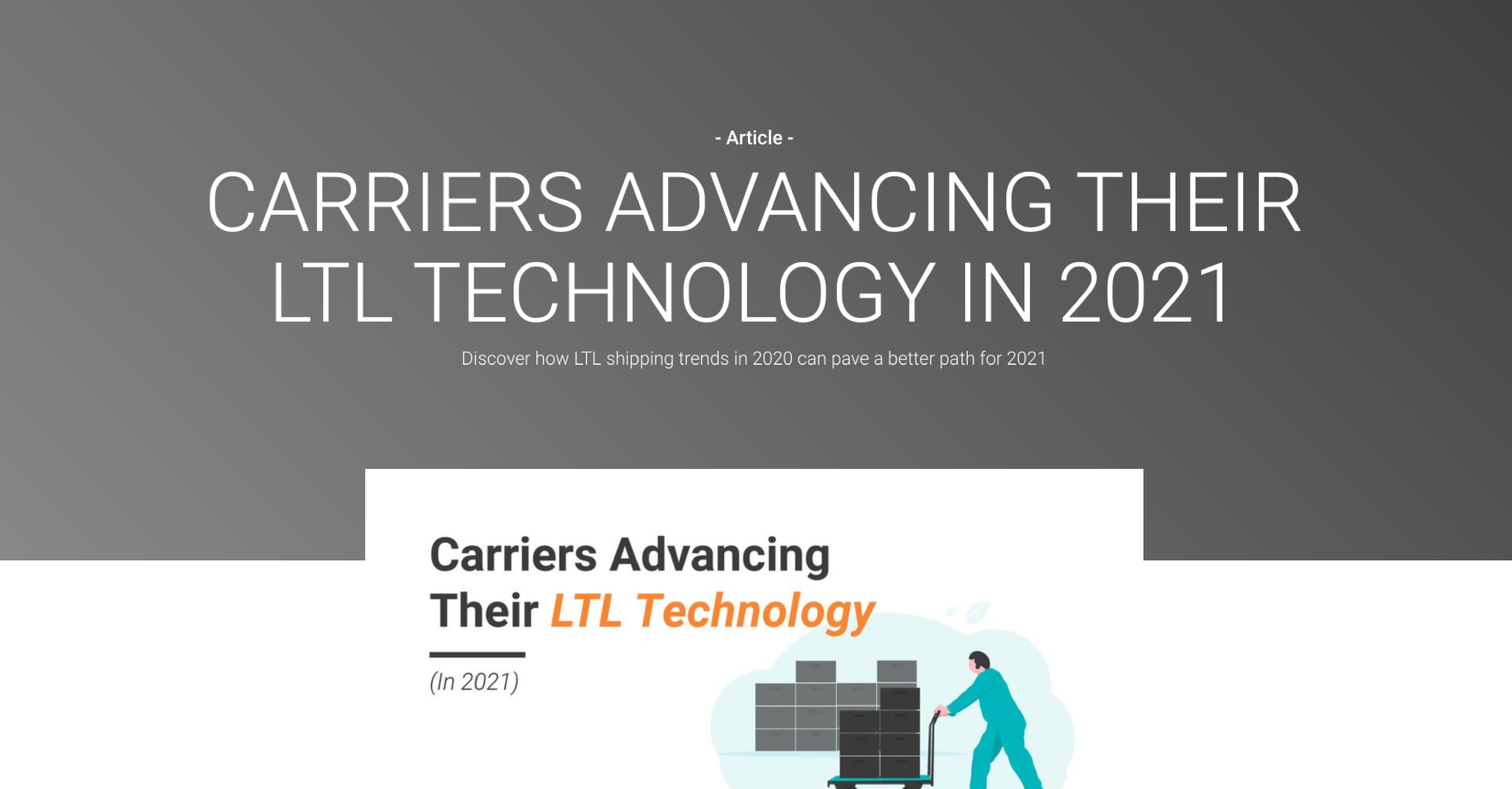 Carriers Advancing Their LTL Technology in 2021